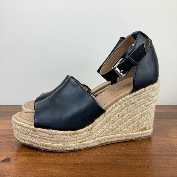 Brash | Shoes | Brash Black Espadrille Wedge Platform Sandals Womens ...